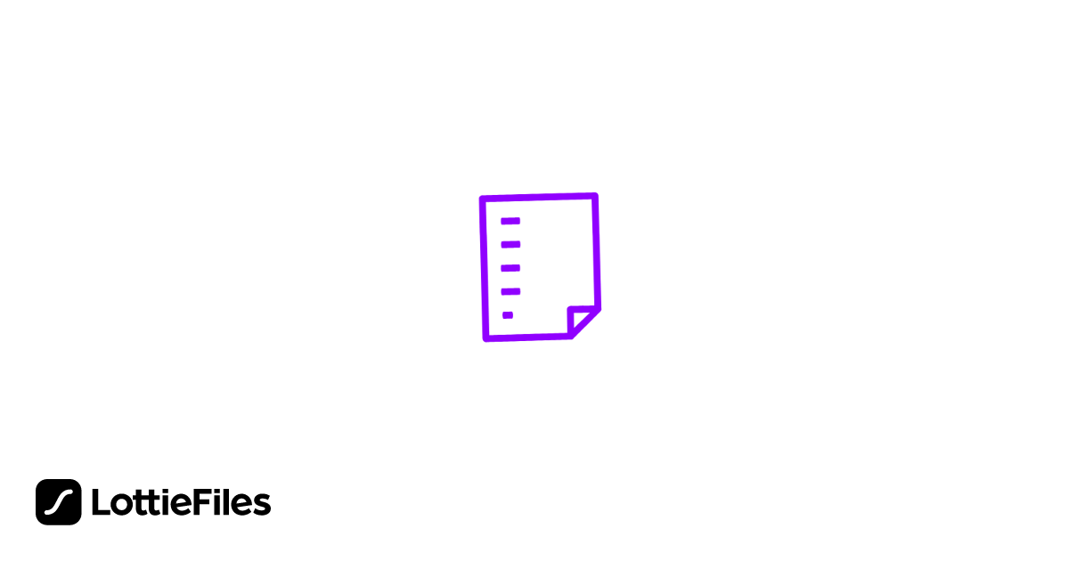 Free Writing Document Animation by Monika Madurska | LottieFiles