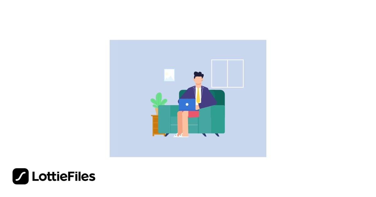 Free WFH | Quarantine Animation by Sandeep Virk | LottieFiles