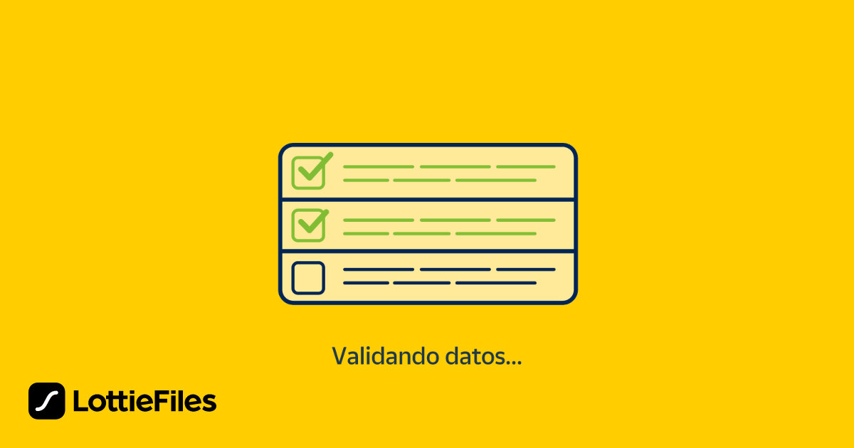 Free Data check / validate Animation by Lucia Marin Lopez | LottieFiles
