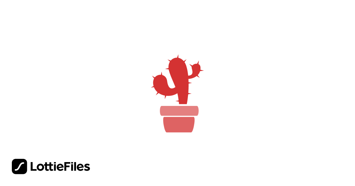 Free Danger Angry Cactus Animation by Tanvi Sharma | LottieFiles