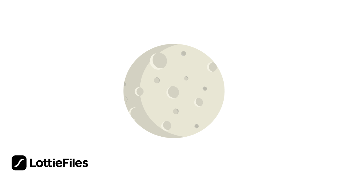 Free Moon Animated Animation by Mustafa Damra AMAÇ | LottieFiles