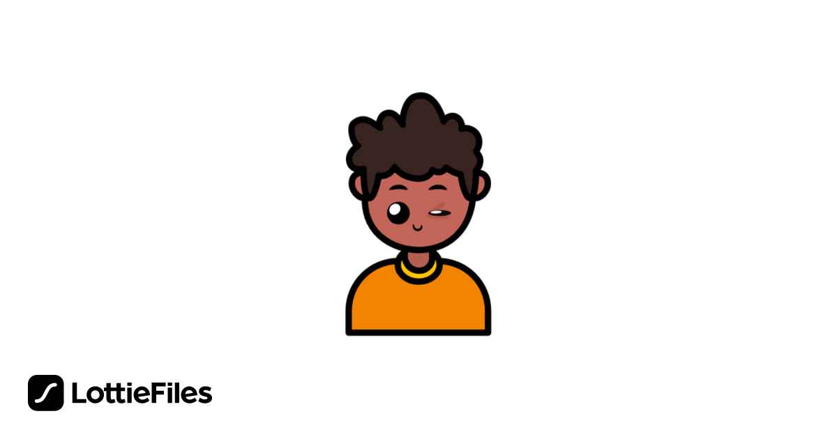 Free Winking boy Animation by Bilal Naseer | LottieFiles