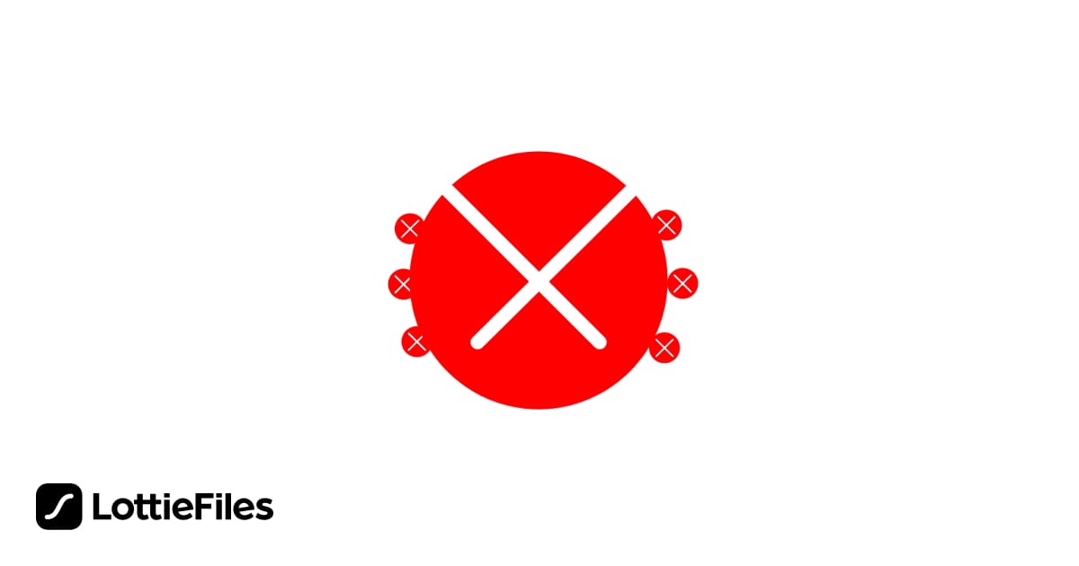 Free Failure cross Animation by Boltbite | LottieFiles