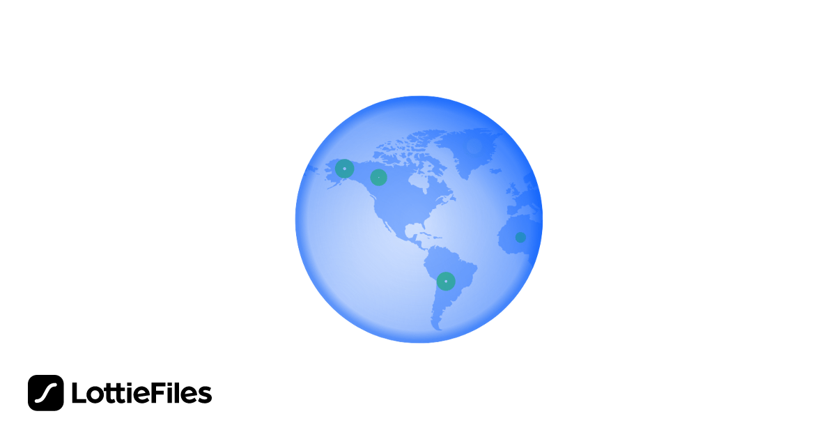 Free Spinning Globe Animation by Brian Karungani | LottieFiles