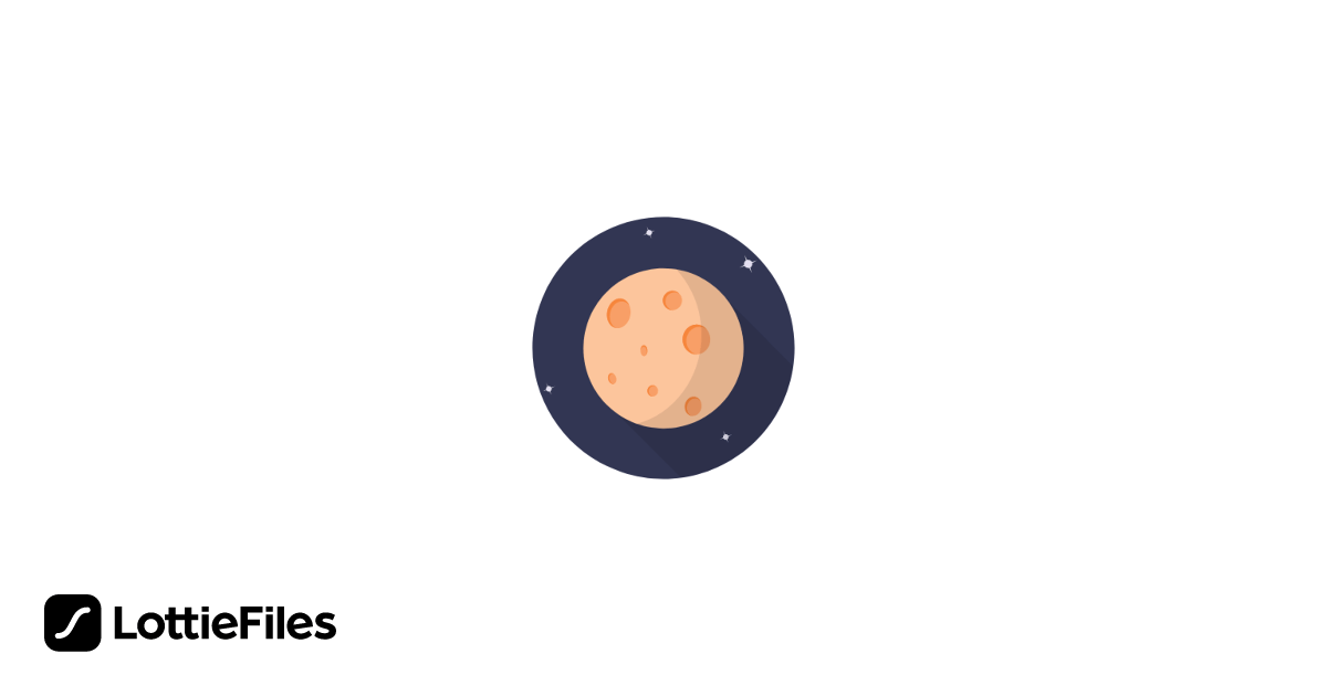 Free Moon Animation by Aexr Graphics | LottieFiles