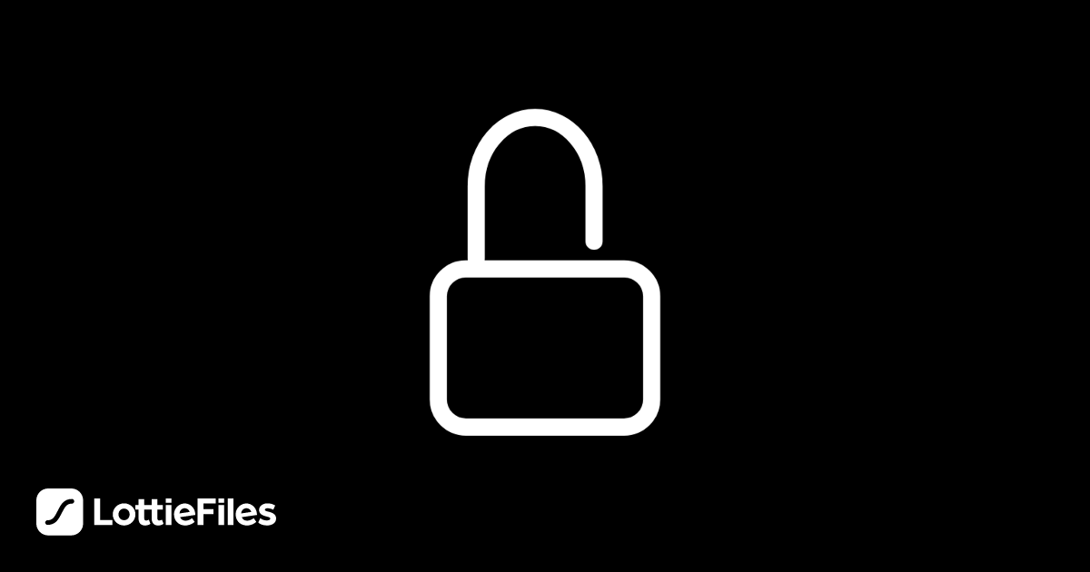 Free Unlock Animation by Hicy | LottieFiles