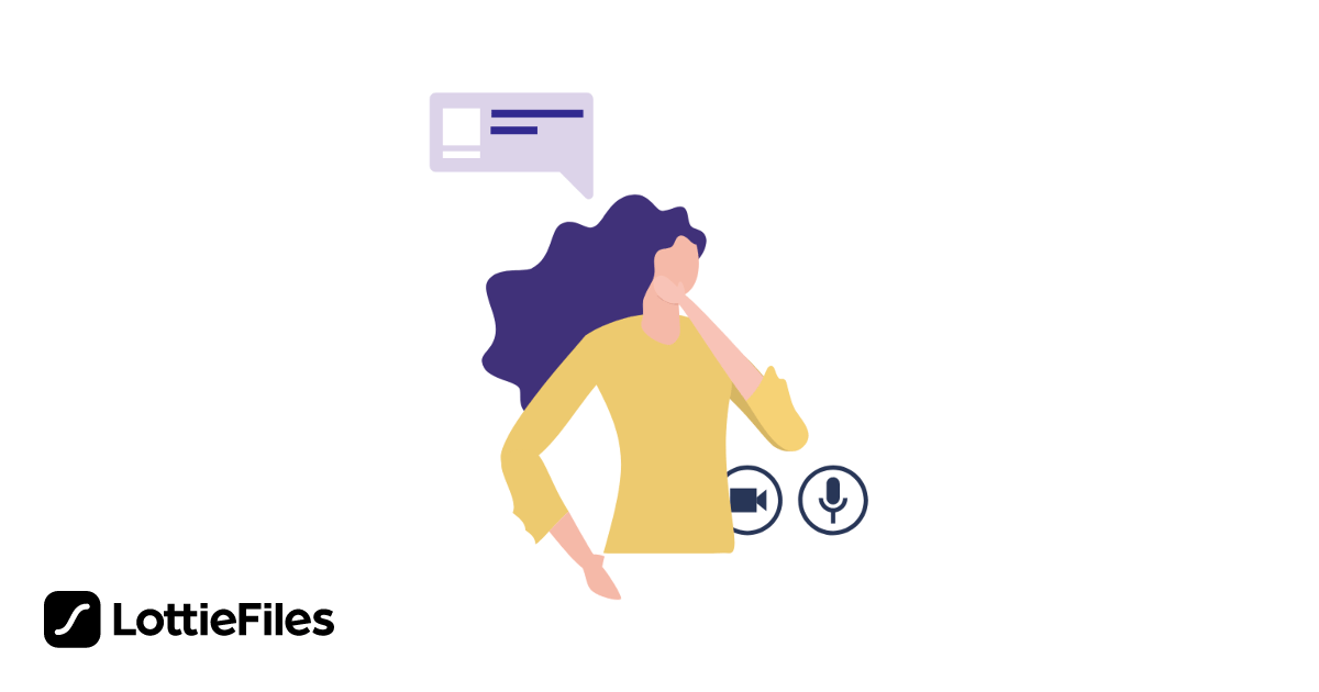 Free Thinking Girl Animation by Ferd Marinho | LottieFiles