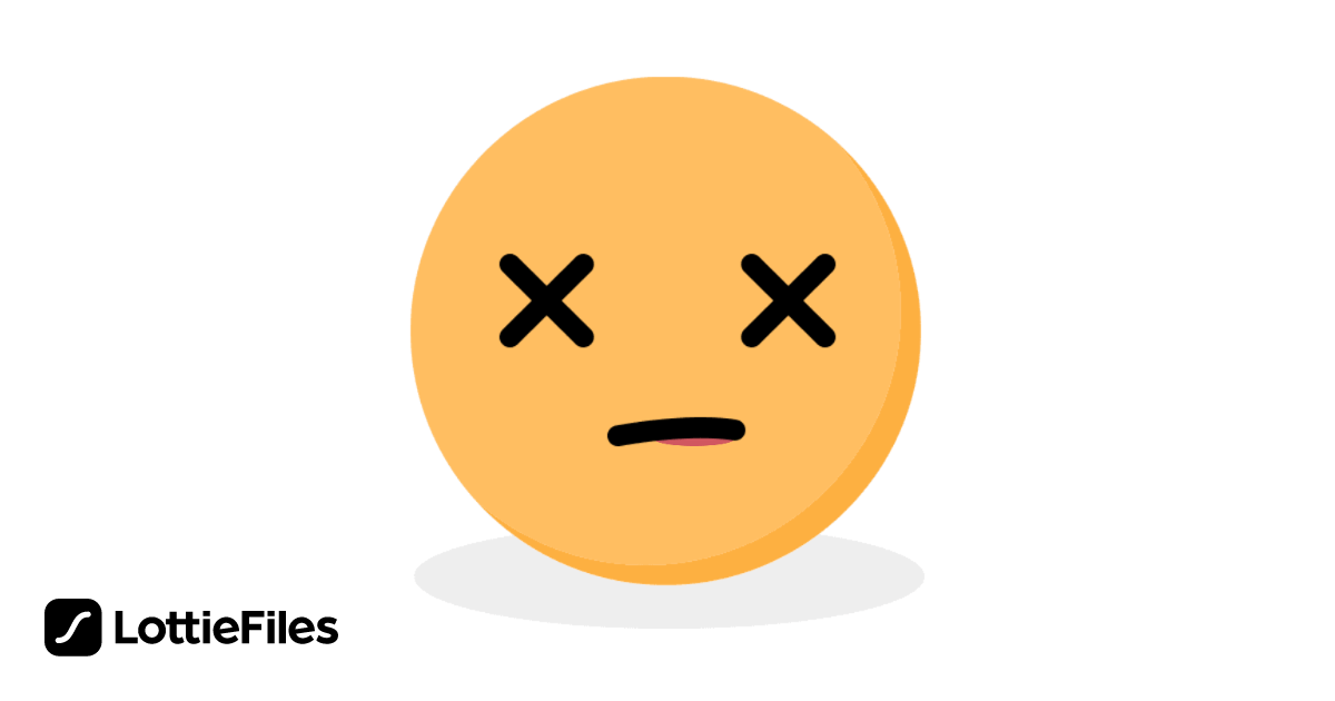 Free Dead Emoji Animation by Fábio Varotti | LottieFiles