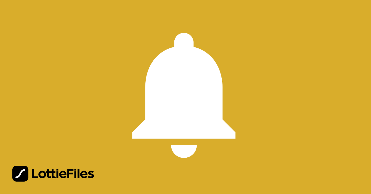 Free bell icon notification Animation by vecgom | LottieFiles