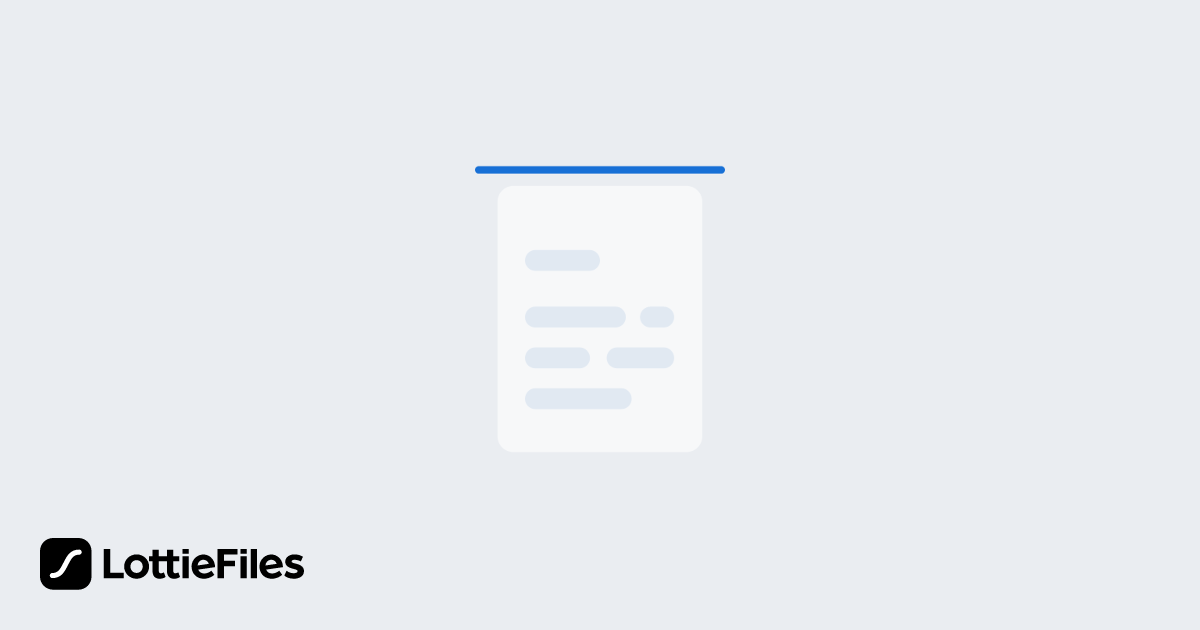 Free Document OCR Scan Animation by Denis Palchak | LottieFiles