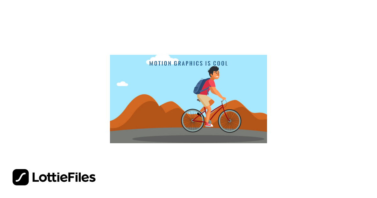 Free man on cycle Animation by Mitika Verma | LottieFiles