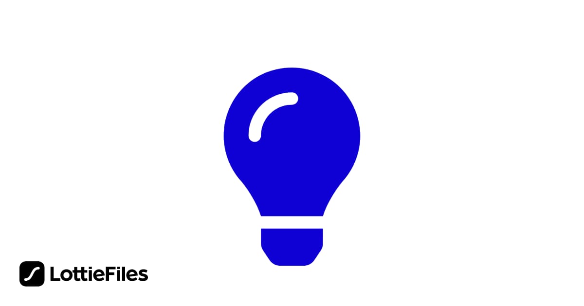 Free blue light bulb Animation by Yakout BOUAFIA | LottieFiles