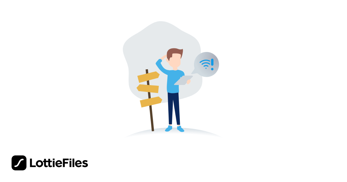 Free NO Internet Animation by bidisha Mandal | LottieFiles