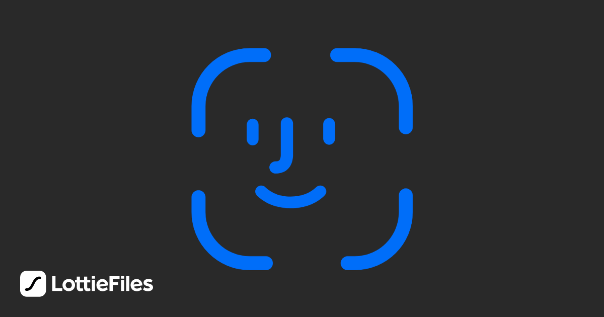 Free Face id dark mode Animation by Tomas Santos | LottieFiles