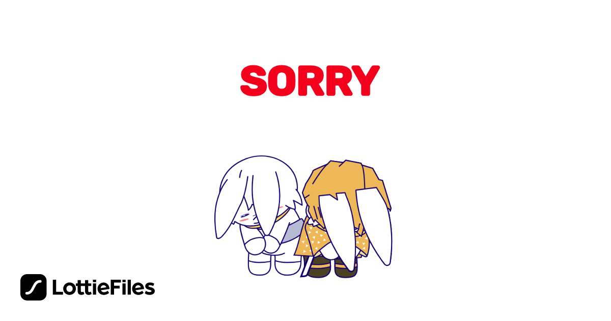 Free We are Sorry Animation by Charles Njoku | LottieFiles