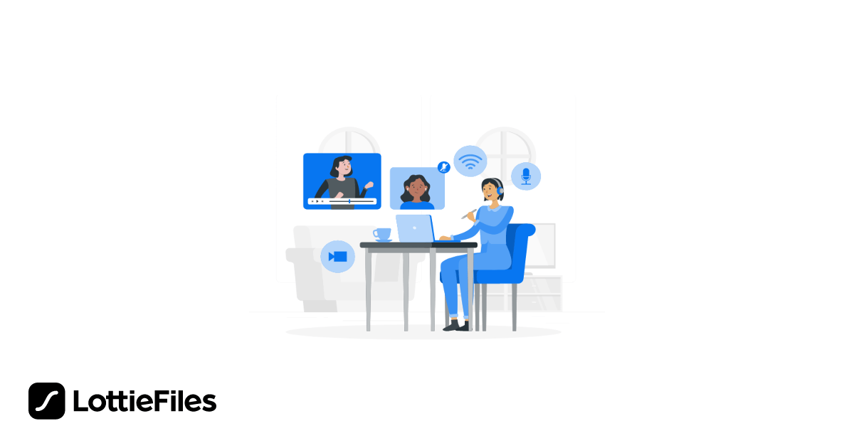 Free Virtual meeting Animation by Chaman Verma | LottieFiles