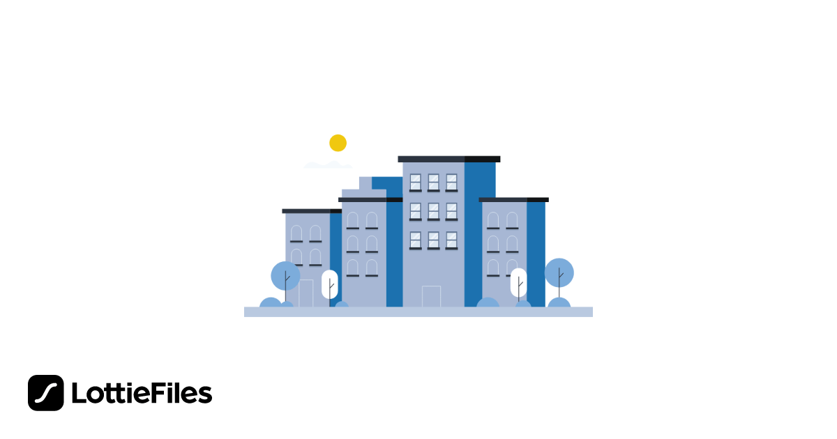 Free 3D Skyline Building Animation by Tanjil Mahmud | LottieFiles