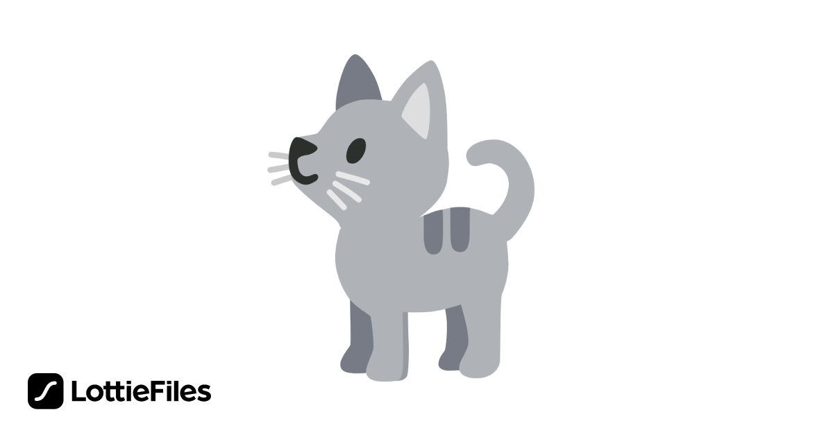 Free Cat Idle Simple 2 Animation by Peter | LottieFiles