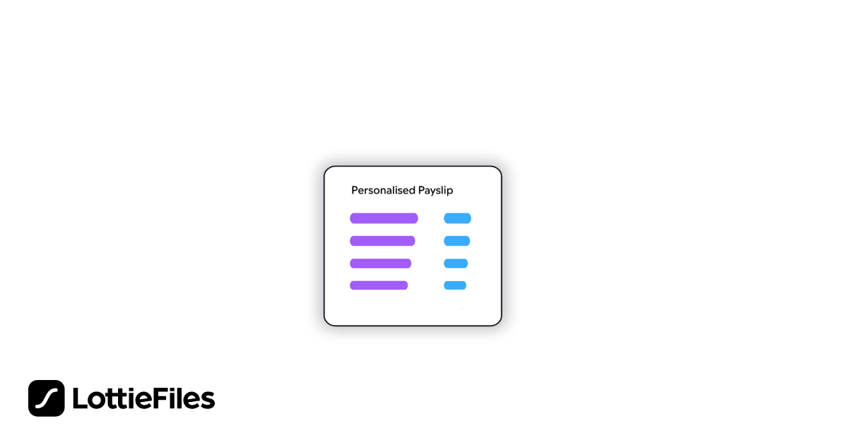 Free Payslip Animation Animation by Biswajeet Ray | LottieFiles
