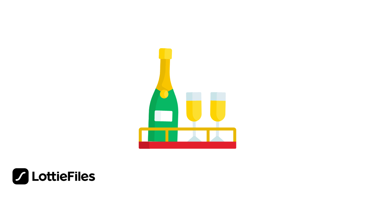 Free Champagne Glass Animation by Zeus Animation | LottieFiles