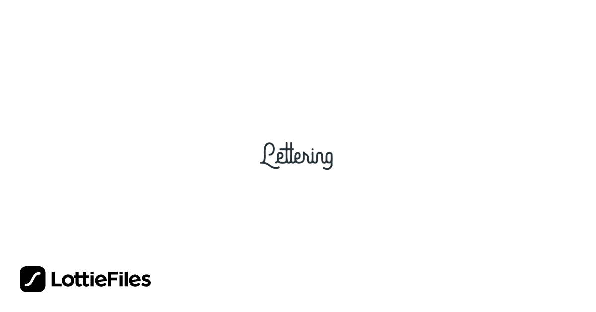 Free Lettering animation Animation by graphbea | LottieFiles