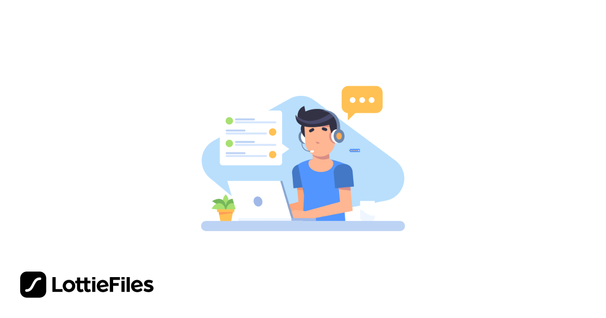 Free Call Center Support Lottie Animation Animation by SM Rony ...
