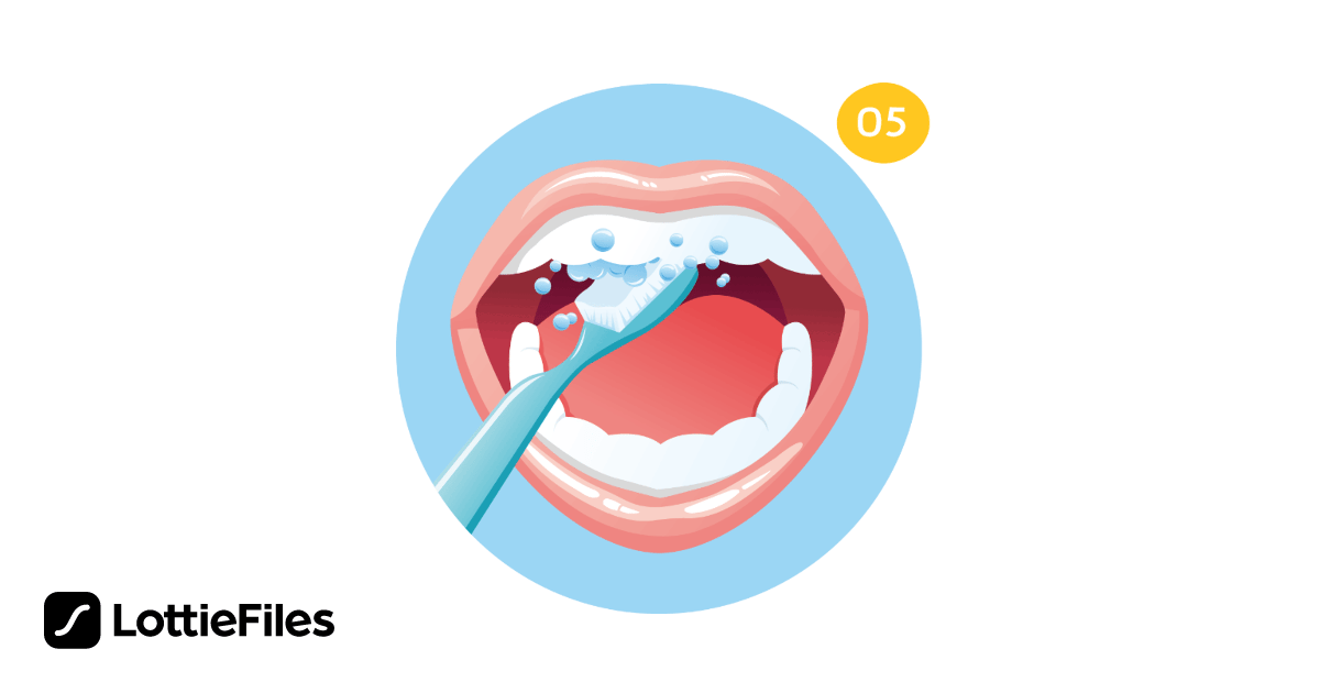 Free brush teeth Animation by Saheb | LottieFiles