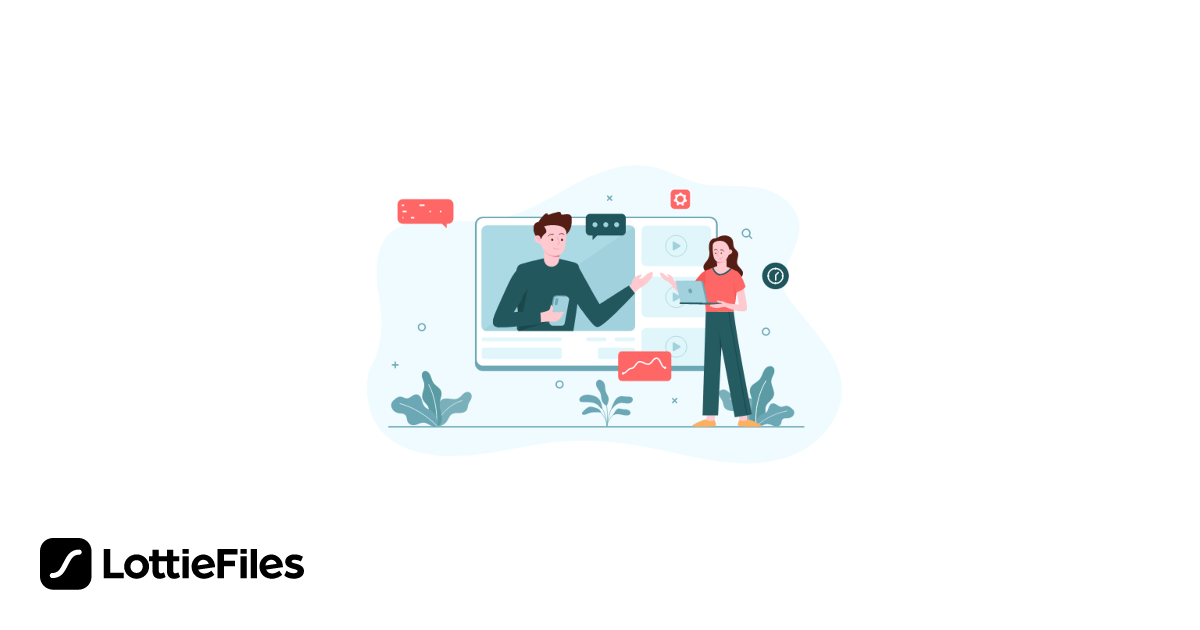 Free Online Meeting Animation by Danish | LottieFiles