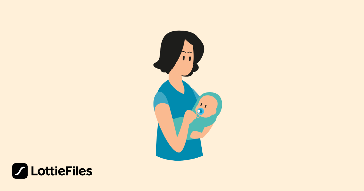 Free mother and baby Animation by DCE | LottieFiles