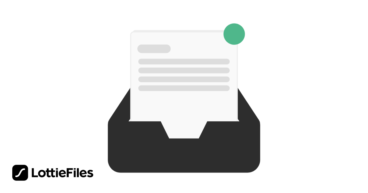 Free Inbox notification Animation by Ben Lau | LottieFiles