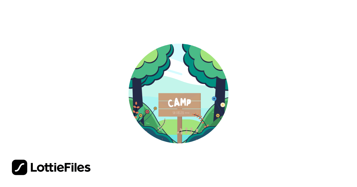 Free Summer Camp Animations - Lake Sign Animation by Bradley Conners ...