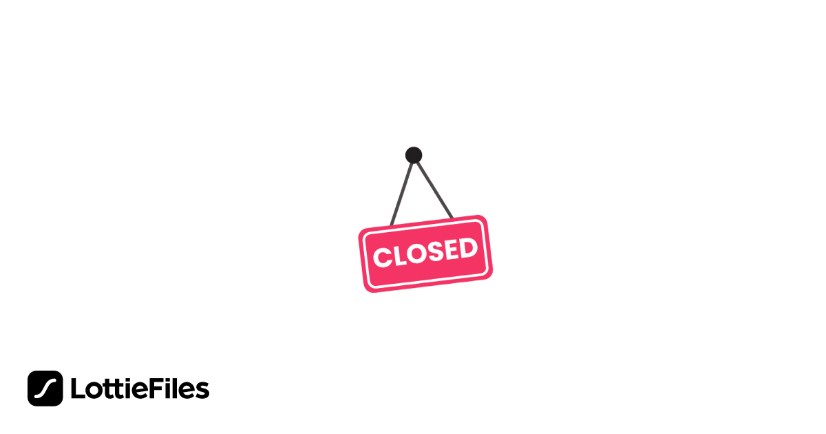 Free Closed tag Animation by jami yuvaraj | LottieFiles