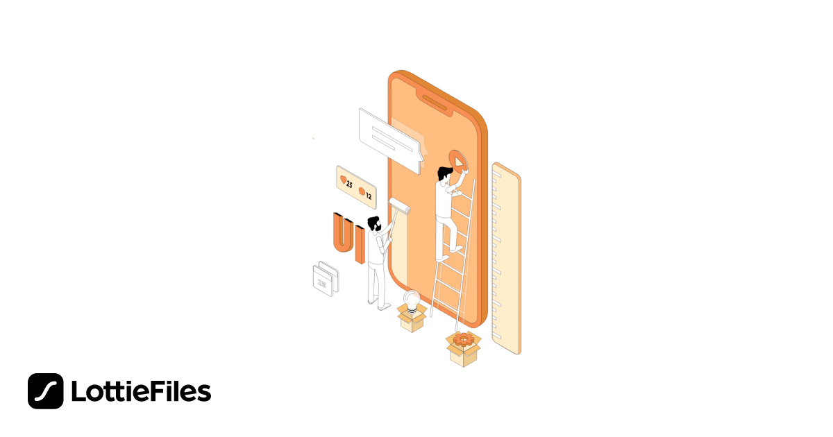 Free Isometric UI Design Animation by Erik Limón | LottieFiles