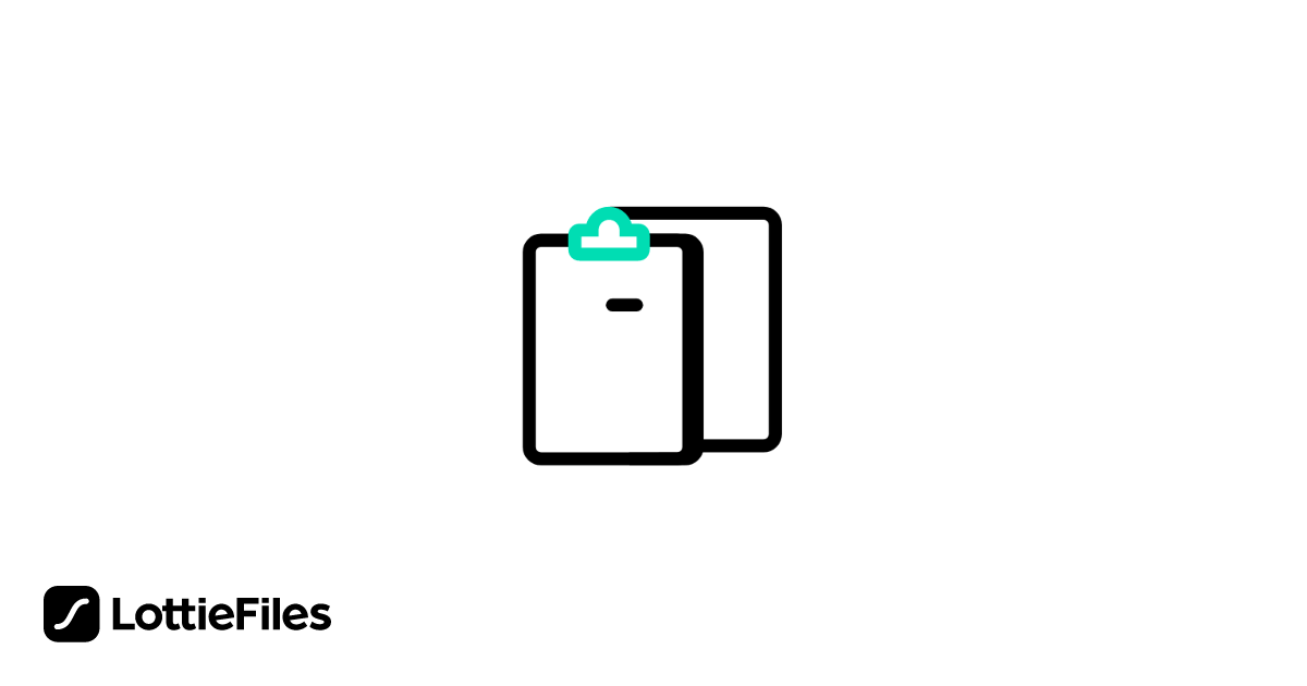 Free Checklist icon Lottie JSON animation Animation by Tinymotion ...