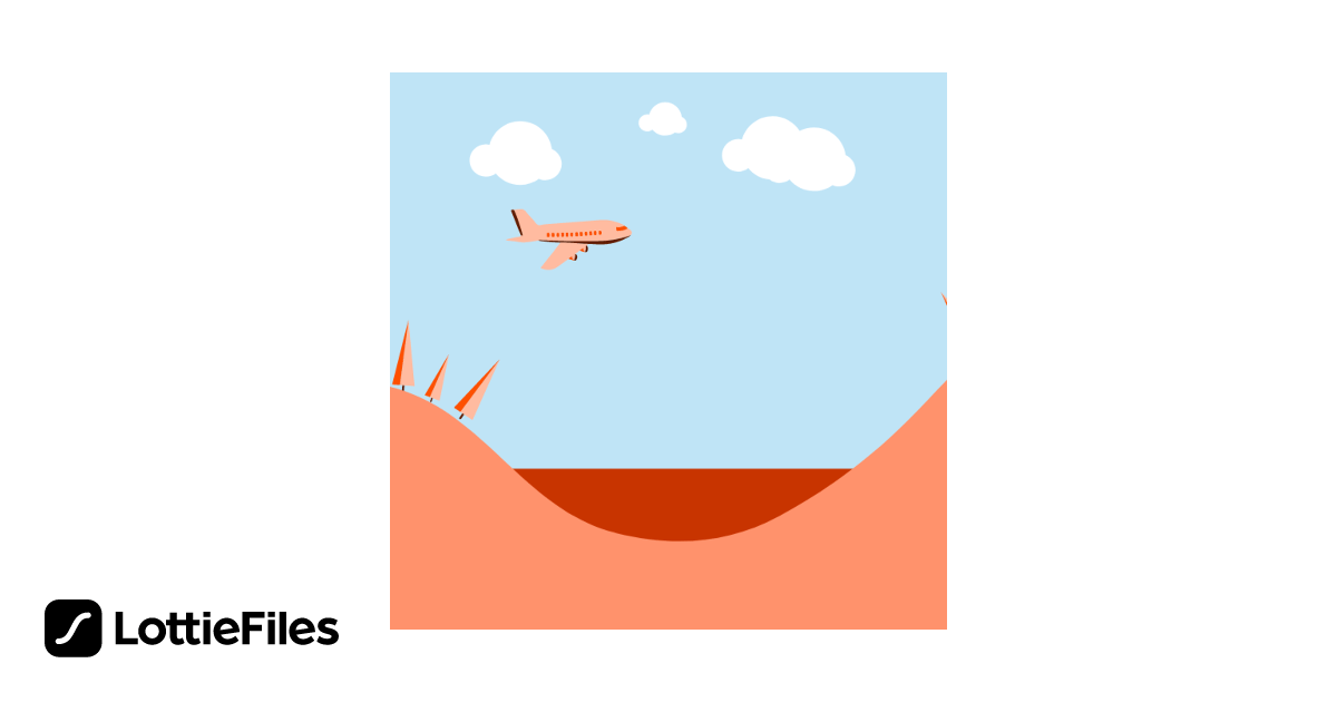 Free Looping Landscape + Plane + Clouds Animation by Jared Stanley ...