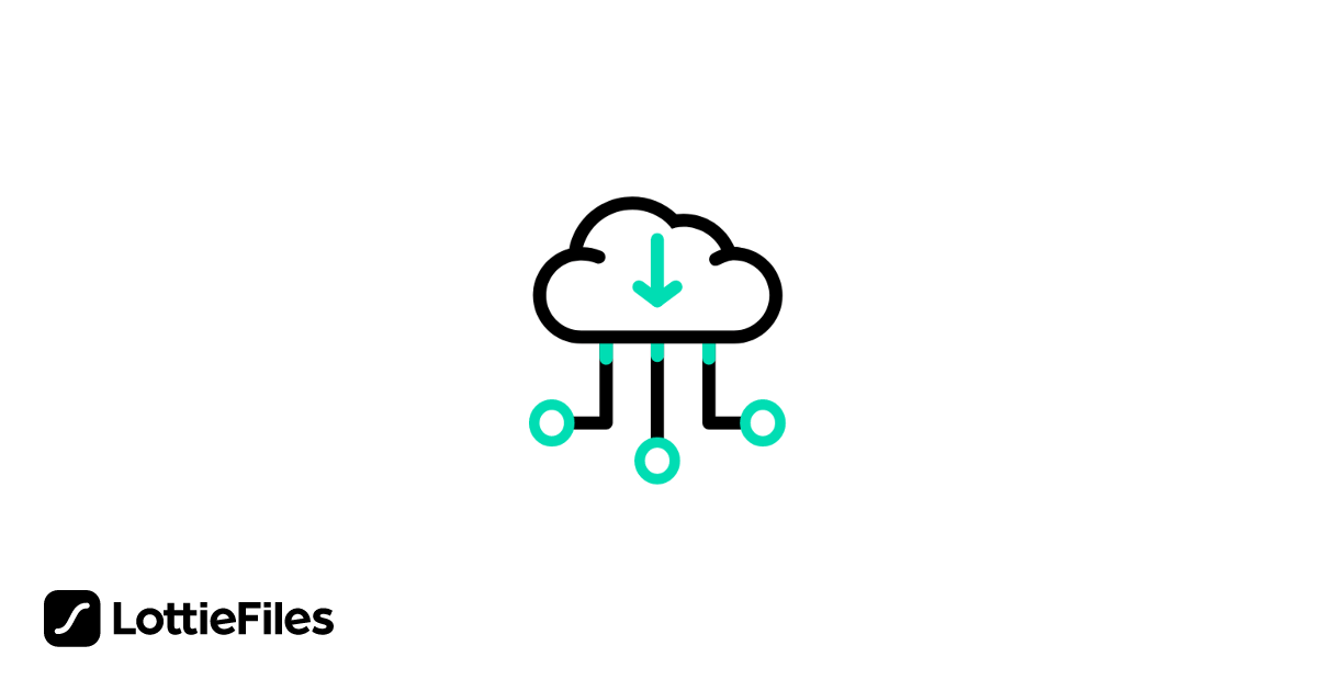Free Cloud network icon Lottie JSON animation Animation by Tinymotion | LottieFiles