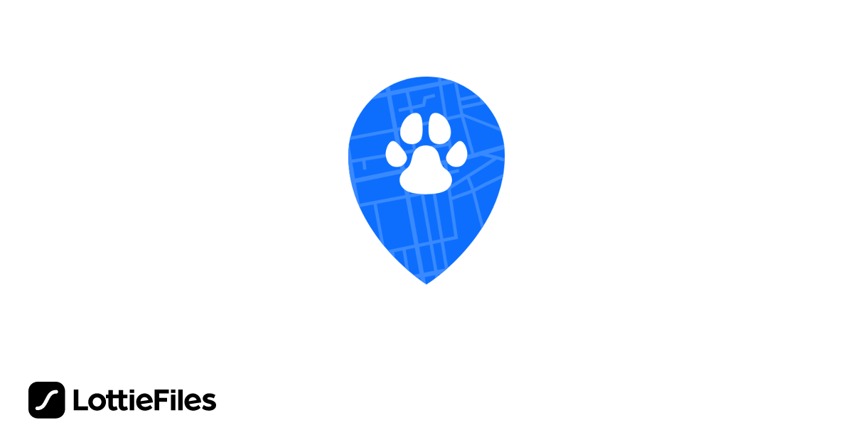 Free Dog pet online map location marker service preloader Animation by ...