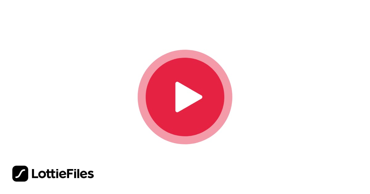 Free Video Play Button Animation by Anonymous | LottieFiles