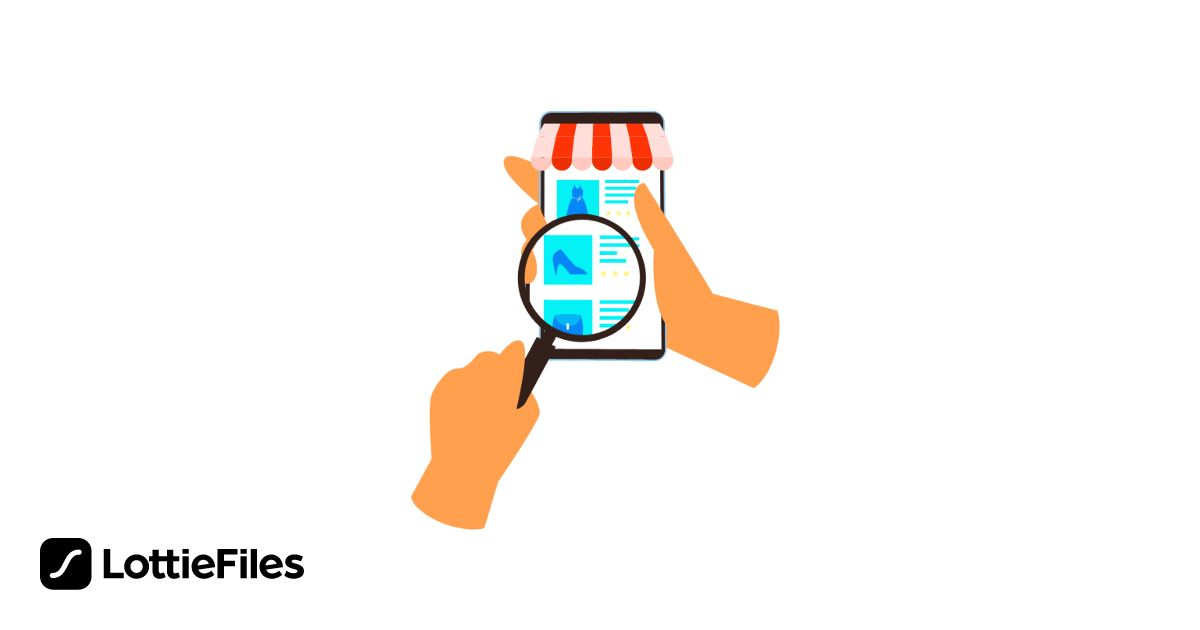 Free Online shopping _ Search product concept Animation_ Animation by ...