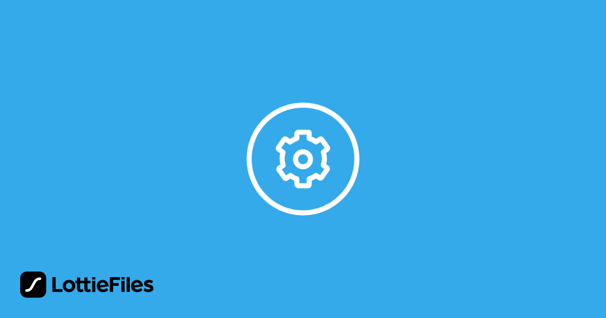 Free Settings Icon Animation by Chris Gannon | LottieFiles
