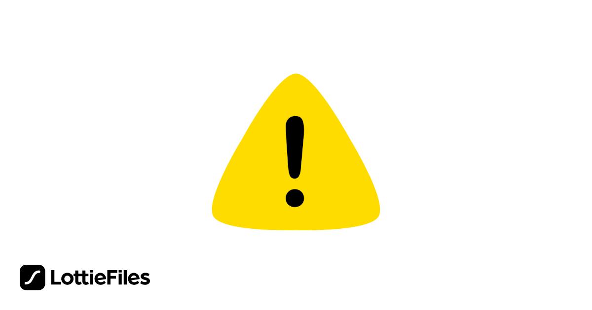 Free Warning Sign Animation by Mongo Studio | LottieFiles
