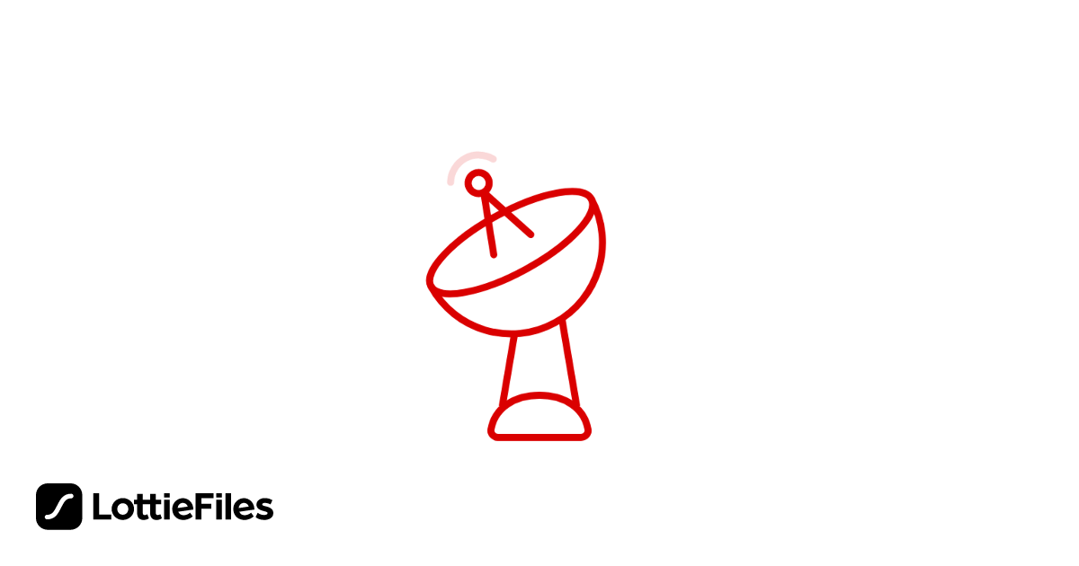 Free red satellite signal Animation by your softt | LottieFiles
