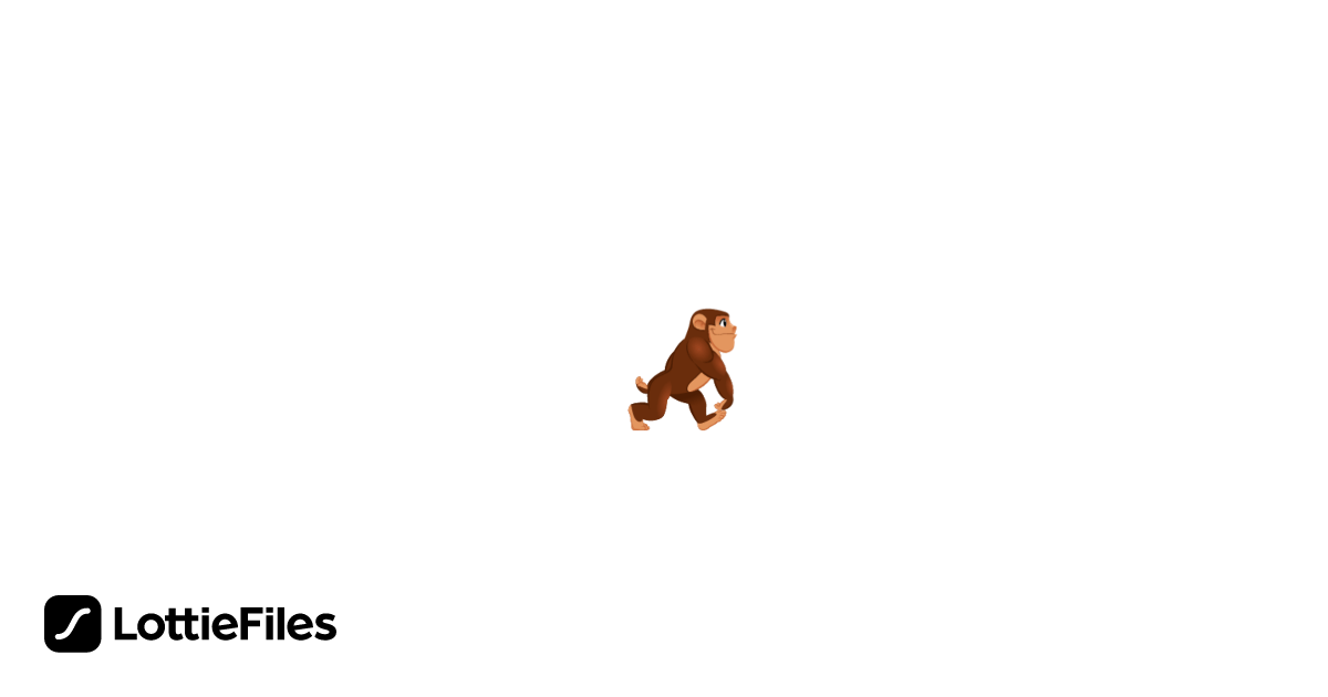 Free Walking monkey Animation by Faiyaz | LottieFiles