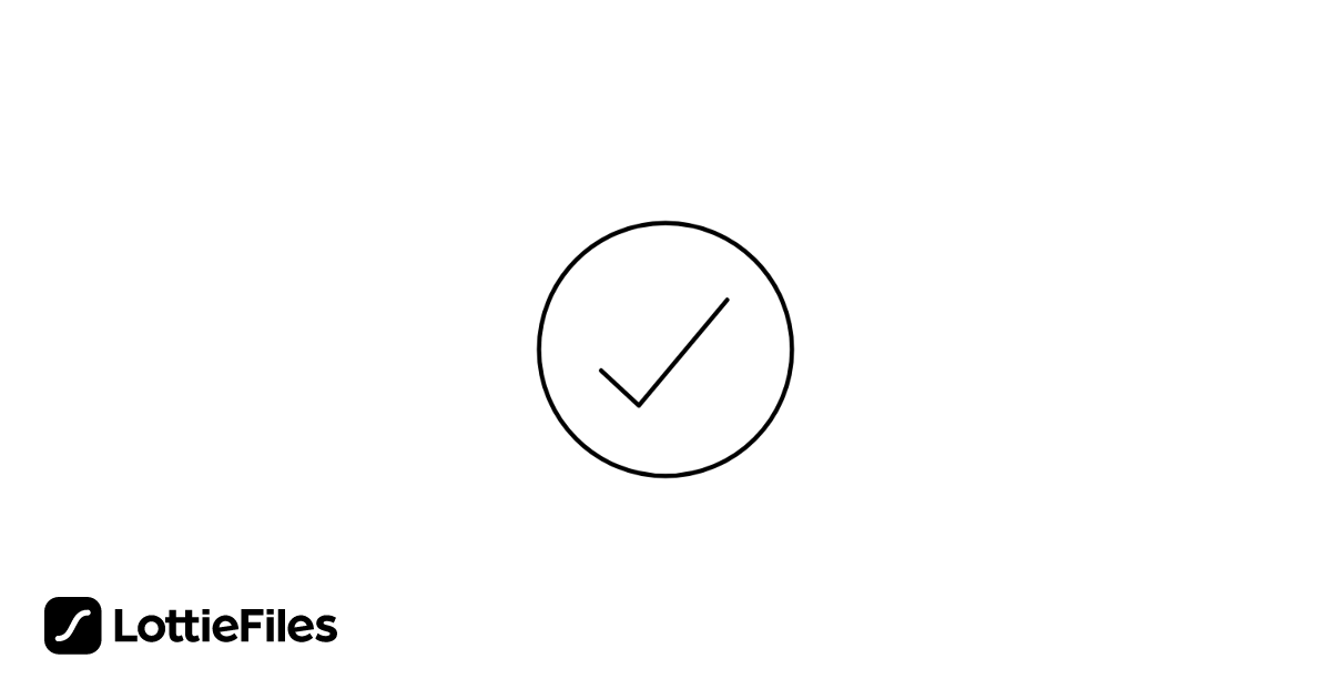 Free Check Animation by Drew Matthews | LottieFiles