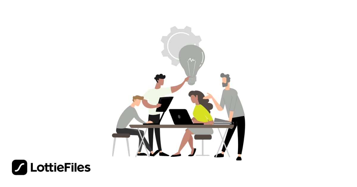 Free team work Animation by Abdallah Mushi | LottieFiles