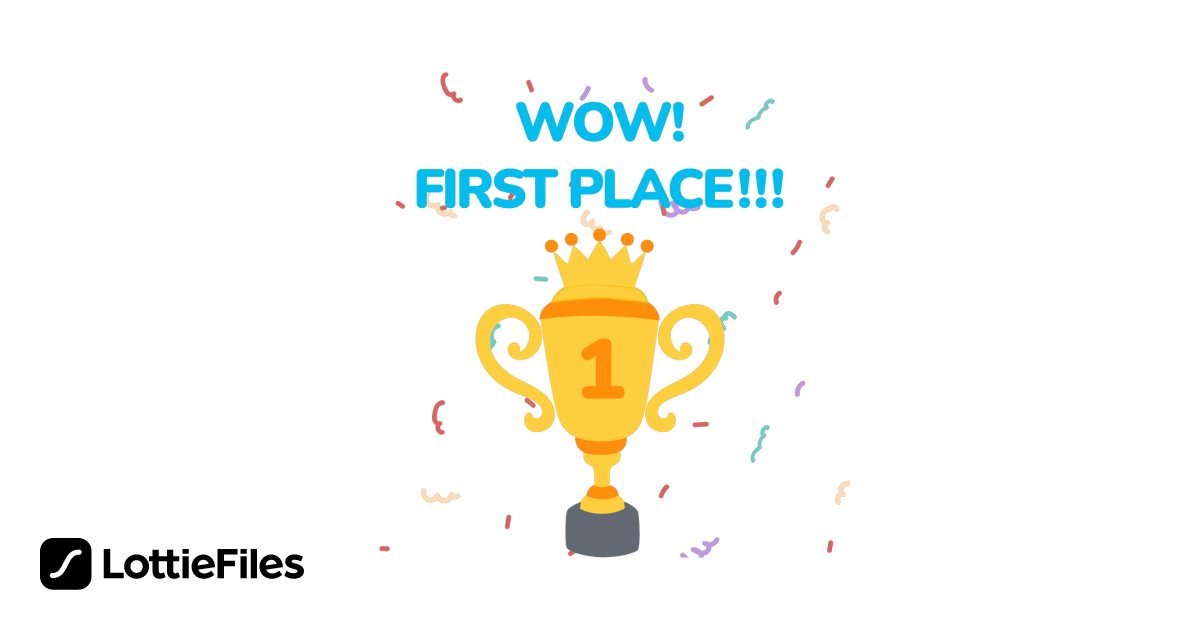 Free First Place Trophy Animation by Brian Karungani | LottieFiles