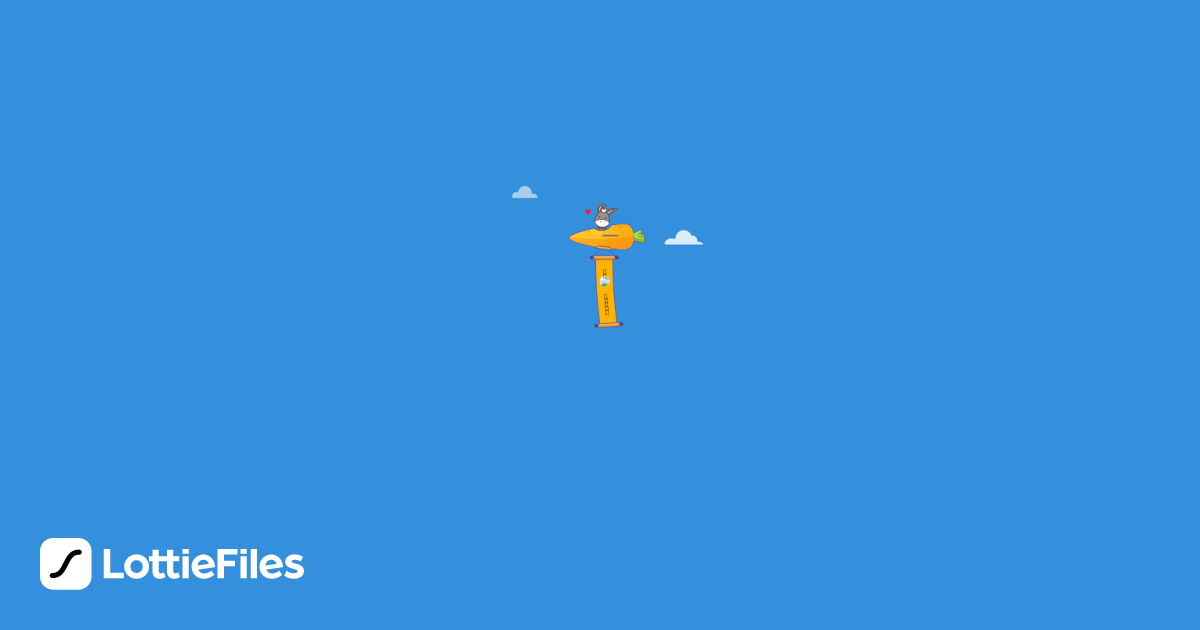 Free Carrot plane Animation by 陈子帆 | LottieFiles