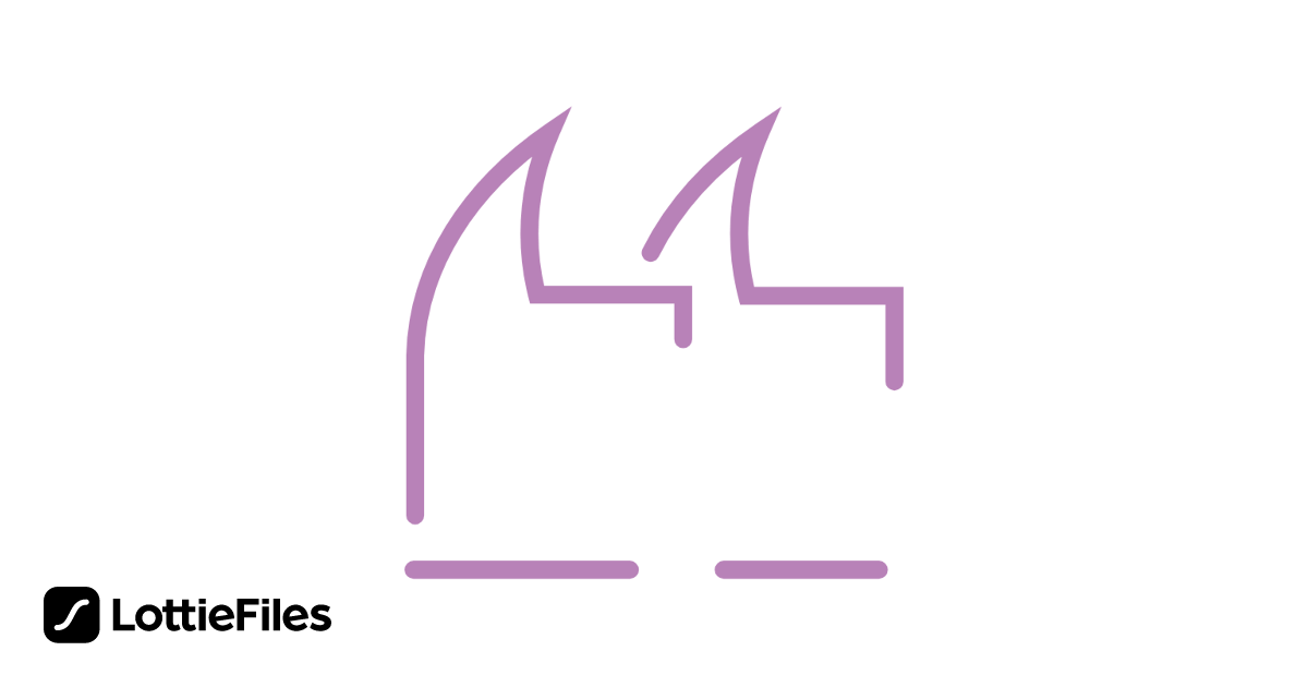 Free Quotation Stroke Animation Animation by Nzime | LottieFiles