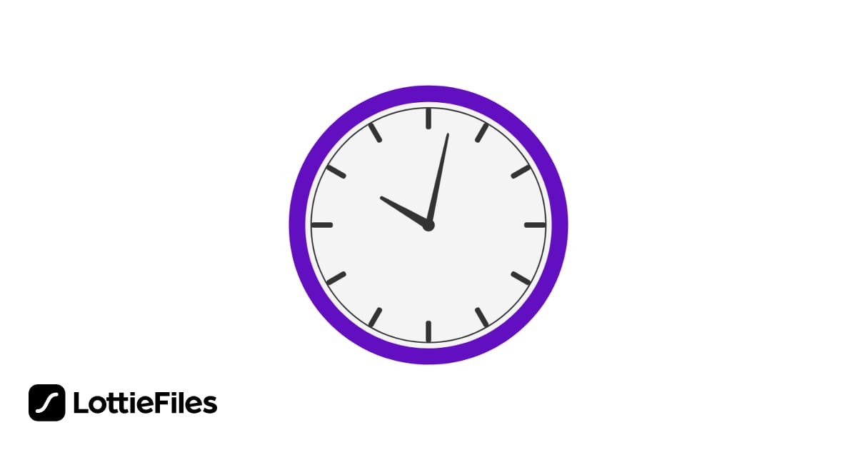 Free Animated clock Animation by Farfique | LottieFiles