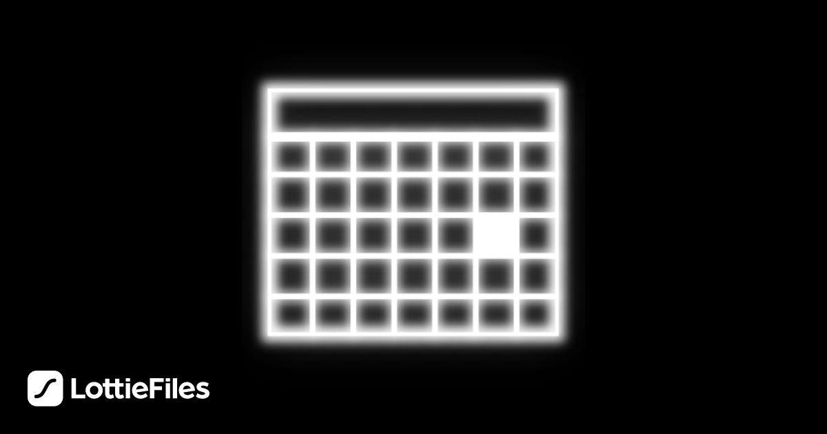 Free Calendar Animation by Matt Andre | LottieFiles